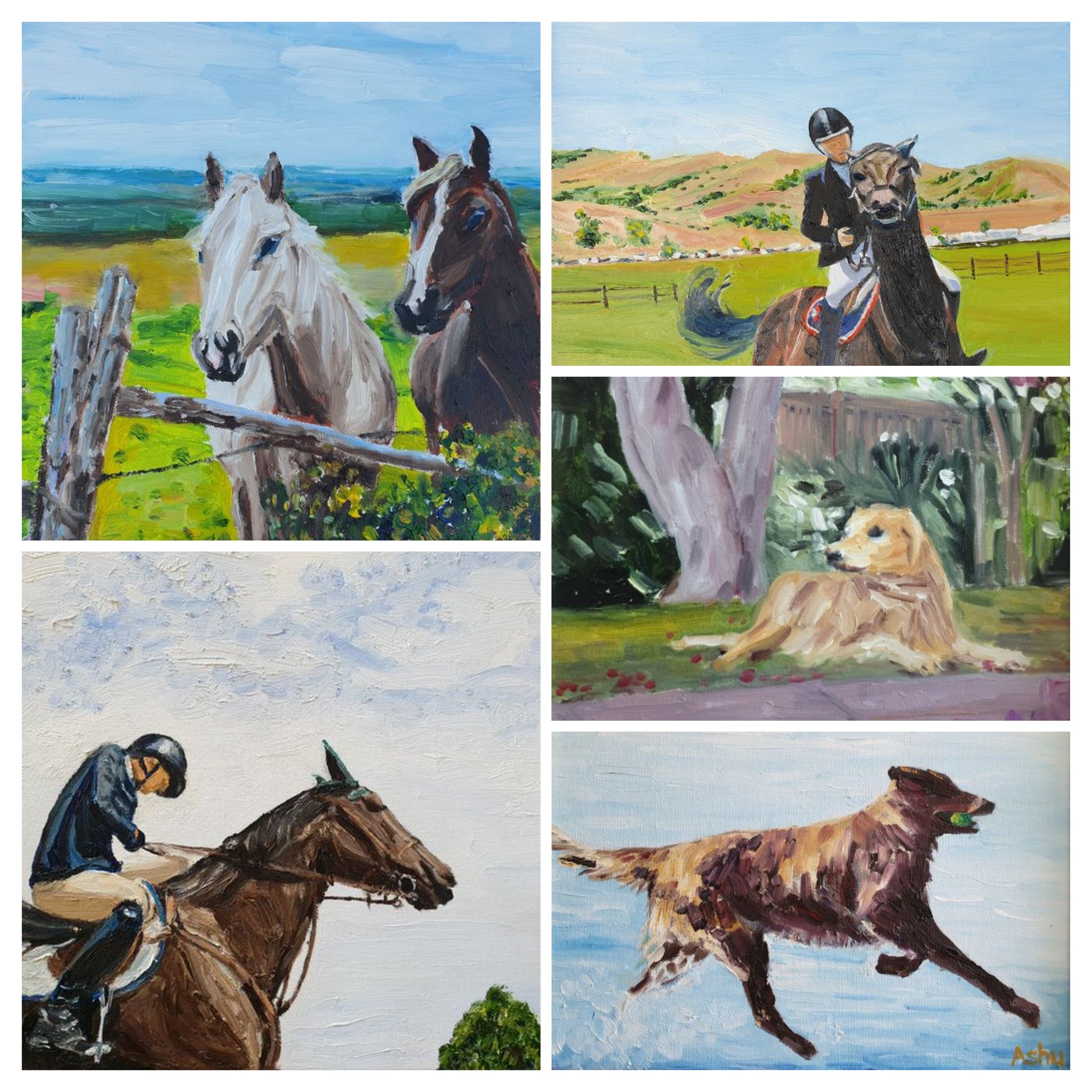 Original one-of-a-kind oil-on-canvas hand-made artworks by Ashu Shendé ...